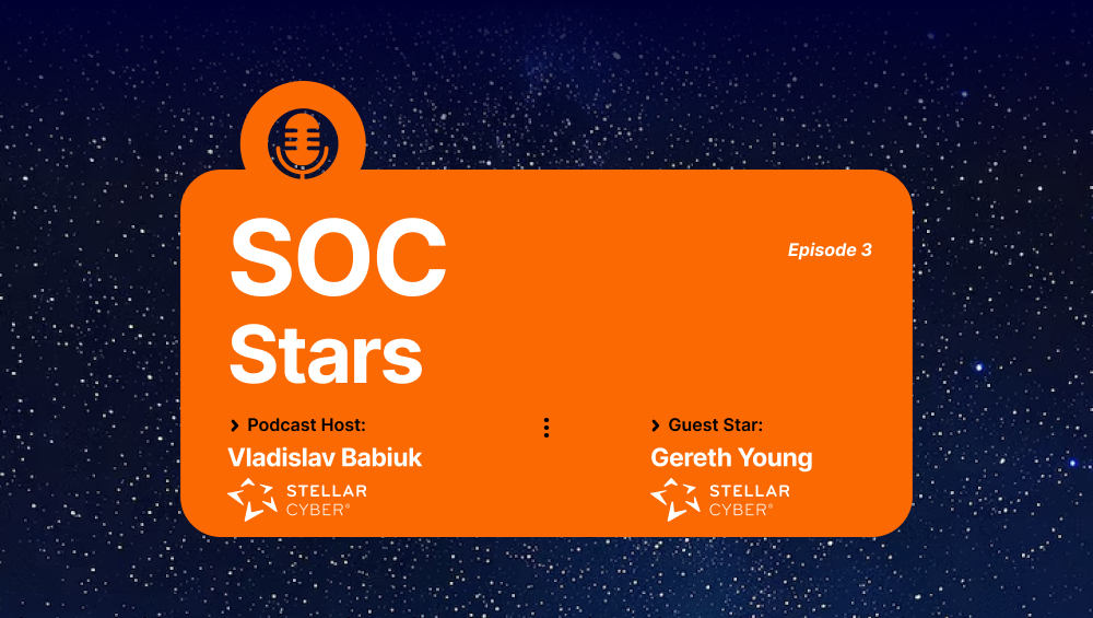 Stellar Podcast - Vladislav Babiuk & Gereth 팟캐스트 영상 배경 - Stellar Cyber